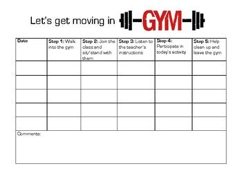 Progress Chart For Gym By Syds Babe Psych Store TPT
