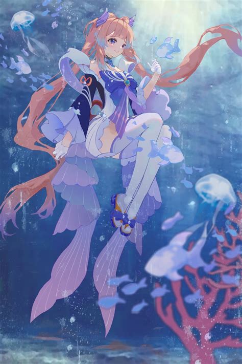 Sangonomiya Kokomi Genshin Impact Drawn By Yazawa Yuki Danbooru