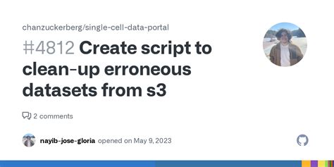 Create Script To Clean Up Erroneous Datasets From S3 · Issue 4812