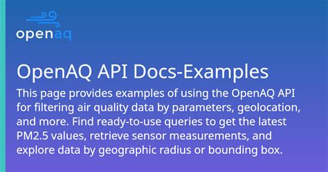 Examples Openaq Docs