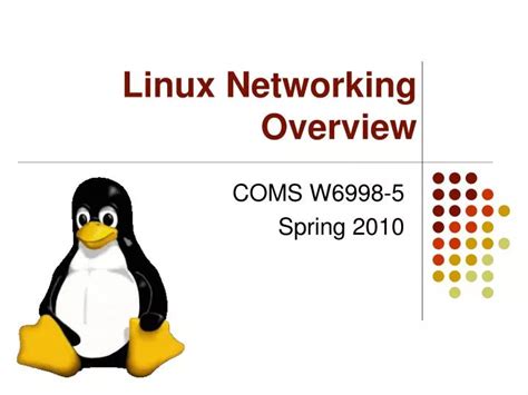Ppt Linux Networking Overview Powerpoint Presentation Free Download Id 1223730