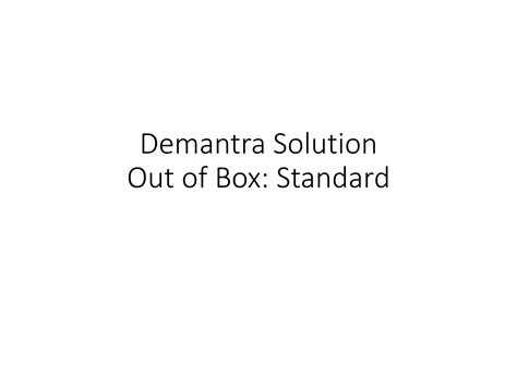 Oracle Demantra Demand Planning Overview Pptx