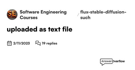 Uploaded As Text File Software Engineering Courses Secourses