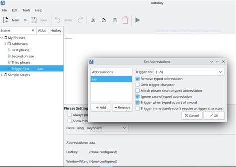 Document How User Input To Trigger On Works · Issue 843 · Autokey
