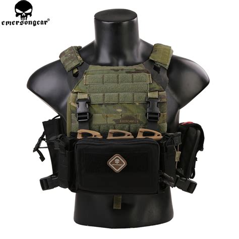 Emersongear D3cr 微型戰術胸裝戶外模塊化承運人 Molle 背心胸齒輪 蝦皮購物