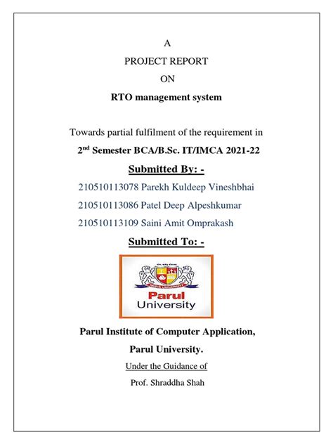 Rto Management System 1 Pdf World Wide Web Internet And Web