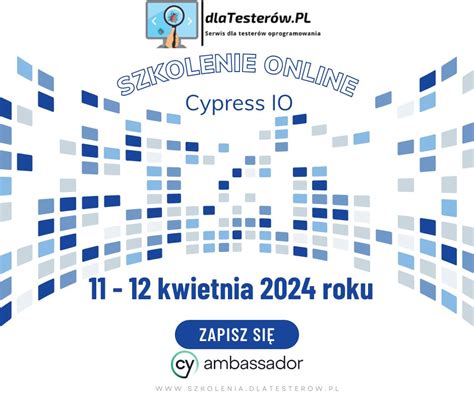Cypress Cypressio Szkolenietestowanie Testowanieoprogramowania