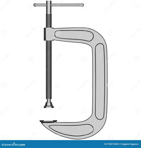 Metal C Or G Clamp Vector Stock Vector Illustration Of Instrument 193272204