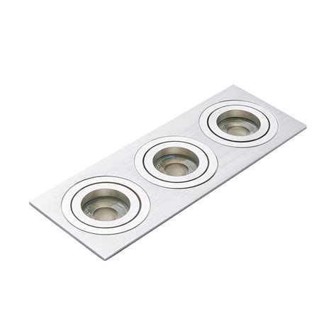 Evra Adjustable Recessed Triple Rectangle Downlight