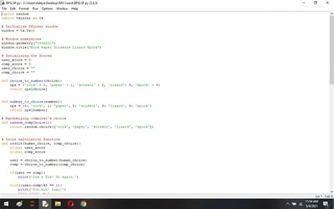 Python Program To Rps Lizard App Using The Python Tkinter Kashipara