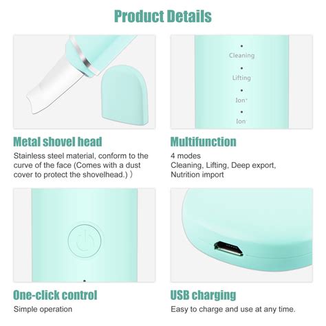 Акумулаторна ултразвукова машина за почистване на лице Ултразвукова машина за почистване на