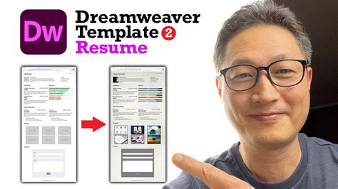 adobe dreamweaver template 2 how to customize dreamweaver resume