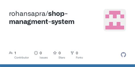 Github Rohansaprashop Managment System