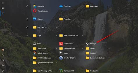 Start Menu List Settings Windows Forums