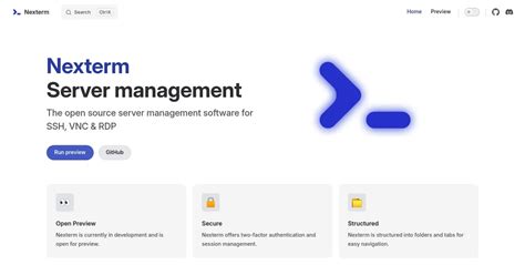 nexterm open source server management for ssh vnc and rdp