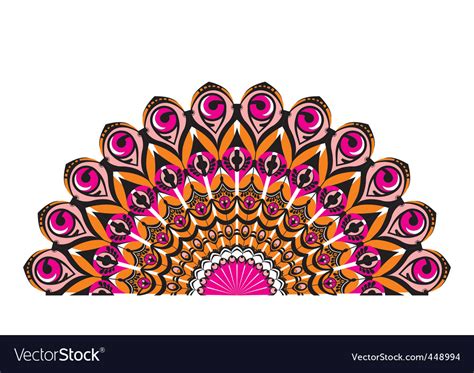 Peacocks Tail Royalty Free Vector Image Vectorstock