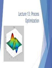 CHE4450 2022S Lecture13 Optimization 1 Pdf Lecture 13 Process