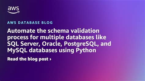 Automate The Schema Validation Process For Multiple Databases Like Sql
