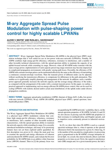 Pdf M Ary Aggregate Spread Pulse Modulation With Pulse Shaping Power