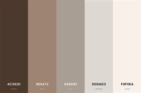 Brown Color Palette Names Brown Color Code List Mpud