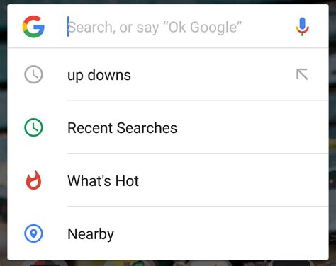 Google Experiments With New Options In The Android Search Bar S