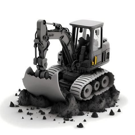 Tiny Toy Front Loader Generative Ai Stock Illustration Illustration Of Industrial Front