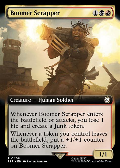 Boomer Scrapper Universes Beyond Fallout Variants Commander Card