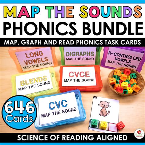 Map The Sounds Phonics Task Cards Bundle United Teaching