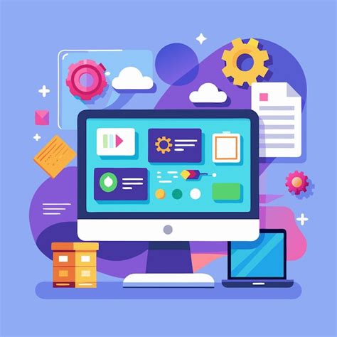 New App Development On Desktop Illustration Premium Ai Generated Vector