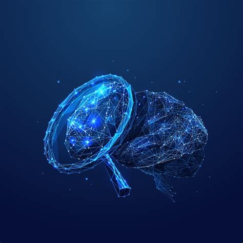 Premium Vector Analytics Magnifying Glass And Human Brain Vector Low