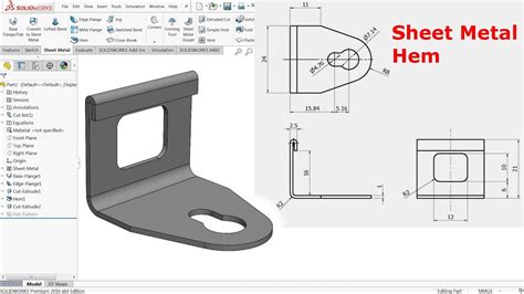Create A Sheet Metal Part Solidworks Ptukb