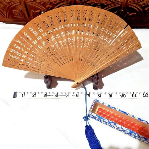 Chinese Sandalwood Fan 3 Pcs Wooden Folding Fan Vintage Wooden Fan