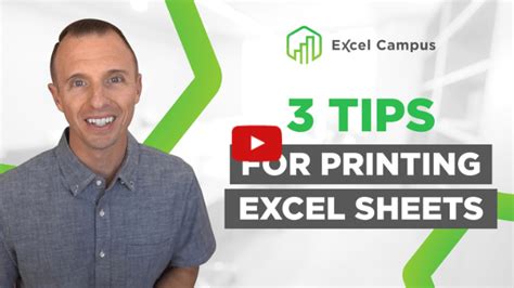 3 Tips For Printing Excel Sheets Excel Campus