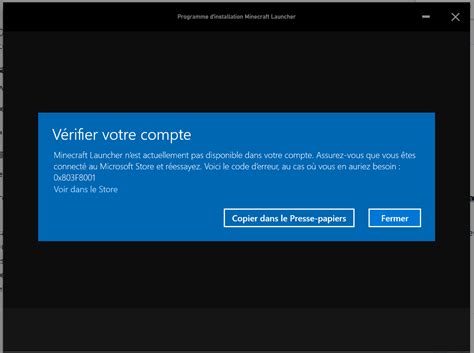 ⛏️ Fr Minecraft Installation Du Launcher Java Officiel Windows Résolution De Lerreur 0x803f8001