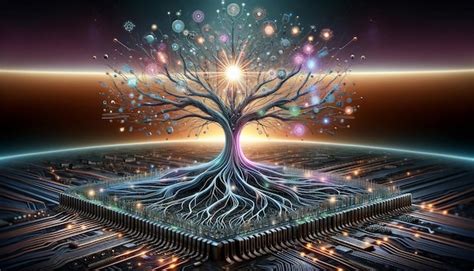 Premium Photo Intricate Circuit Board Tree