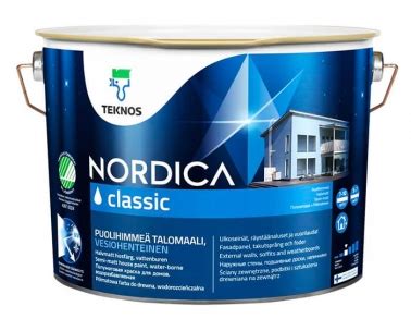Купить Teknos Nordica Classic краска для деревянных фасадов