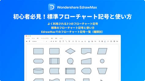 フローチャート記号と使い方をご紹介