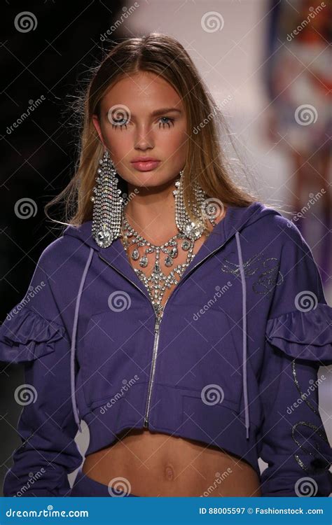 Romee Strijd Walks The Runway At The Jeremy Scott Show Editorial
