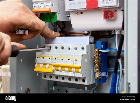 Electric Distribution Board Consumer Unit With Fuse Box Or Circuit