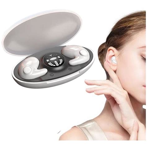 Invisible Sleep Wireless Earphone Bluetooth 5 3 Headphones Hidden Earbuds White Big W