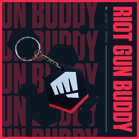 Valorant Riot Gun Buddy Keychain Etsy