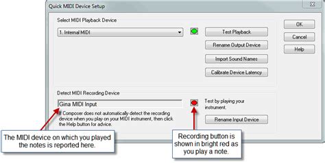 Configuring Your Soundcard And MIDI Equipment Quick MIDI Device Setup