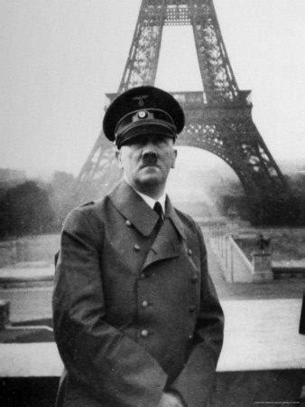 Hitler Standing In Front Of The Eifel Tower In Paris France After