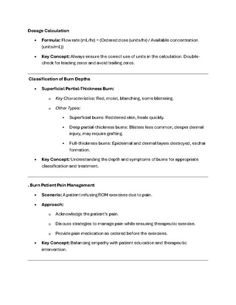 Exam 2 Study Guide Mdc Iv Dosage Calculation • Formula Flow Rate