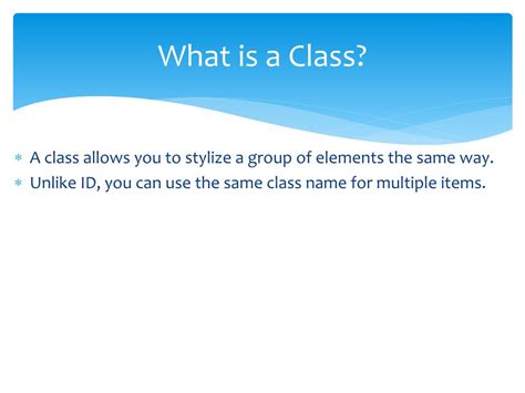 Ppt Understanding Id And Class In Css Web Design Powerpoint