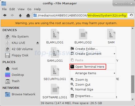 How To Reset Windows 10 Local Password With Kali Linux Live Usb