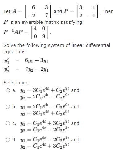 Solved A Symmetric Matrix Has Two Distinct Eigenvalues The Chegg Com