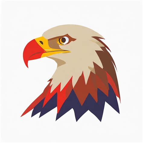 Premium Vector Logo With Eagle On A White Backround