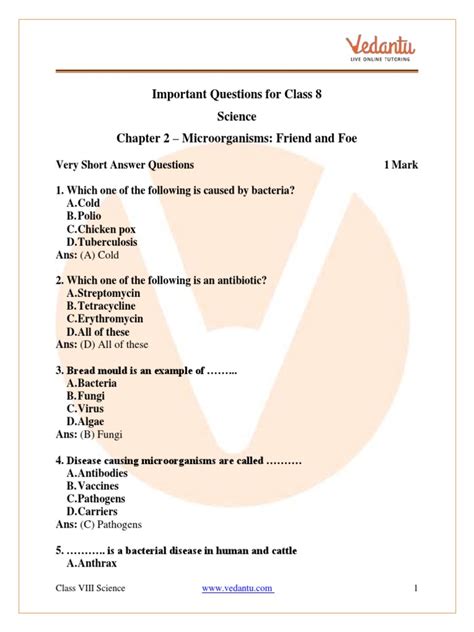 Important Questions For Cbse Class 8 Science Chapter 2 Pdf