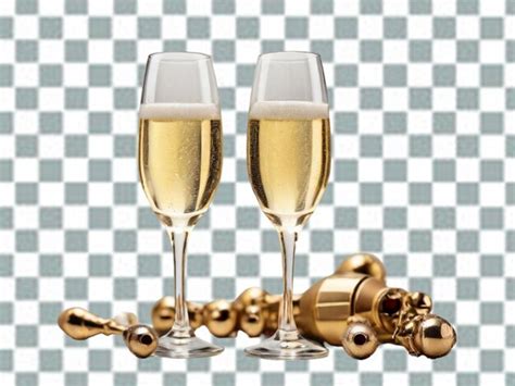 Premium Psd Toasting Champagne Glasses